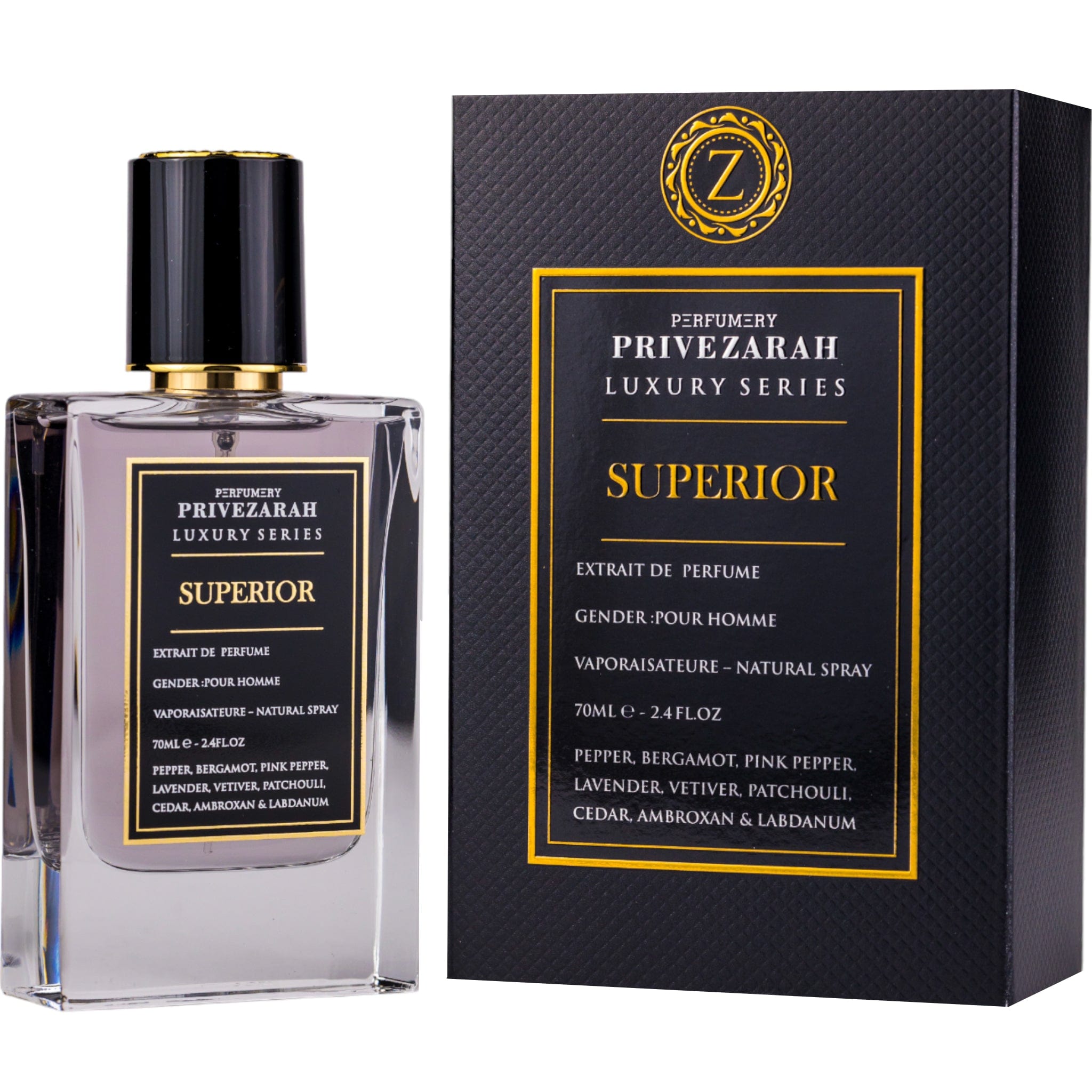 Superior By Privezarah - Extract De Parfum Barbati - 70 ml